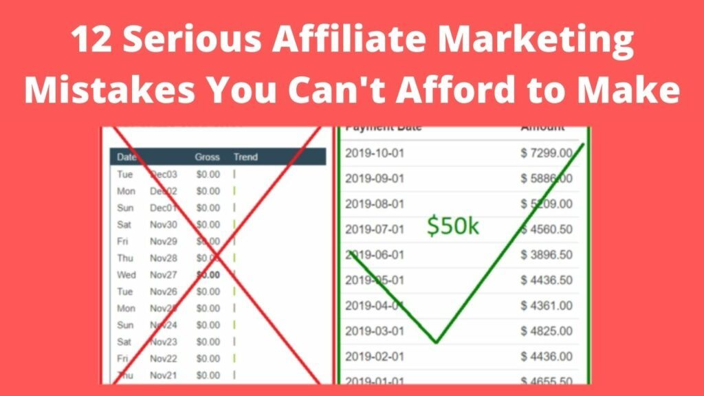 12 Affiliate Marketing Mistakes You Can't Afford to Make